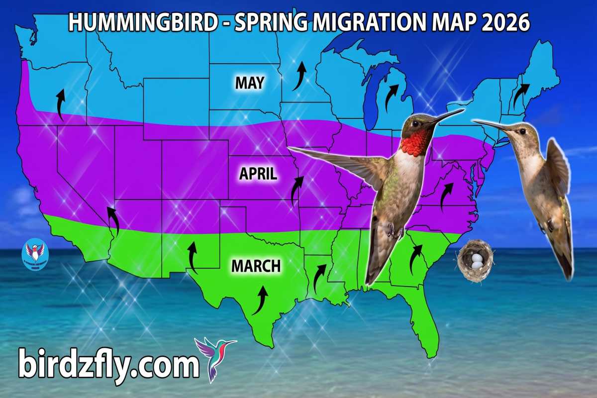 Ruby Throated Hummingbird Migration Map 2026 USA Today